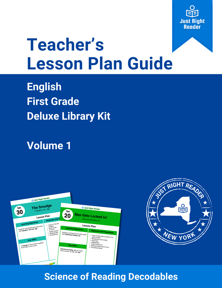 Teacher Guide - 1st Grade Deluxe Library Volume 1 - Just Right Reader