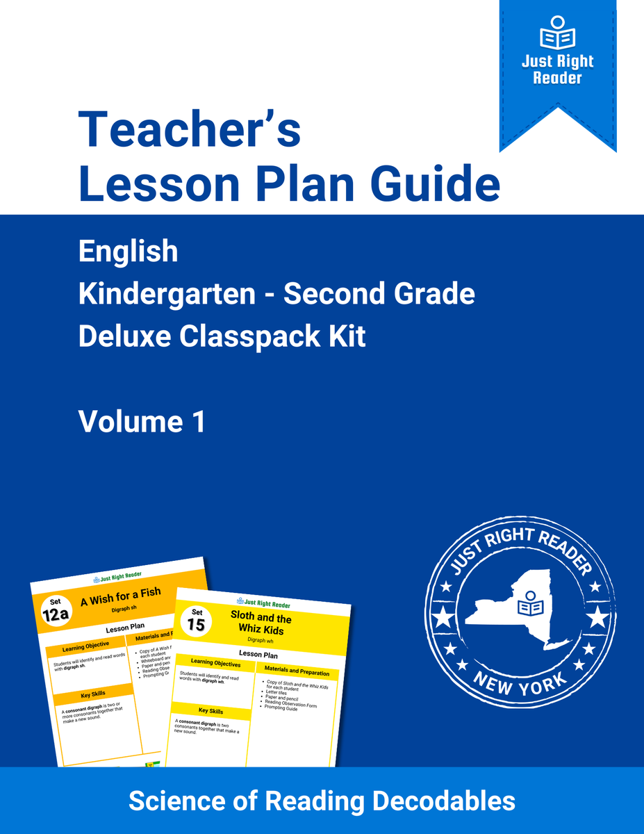 Teacher Guide- Kindergarten - 2nd Grade Deluxe Classpack Volume 1 | Just Right Reader