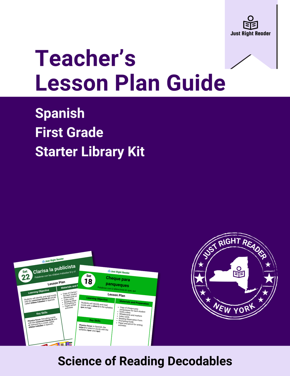 Teacher Guide - Spanish 1st Grade Starter Library - Just Right Reader