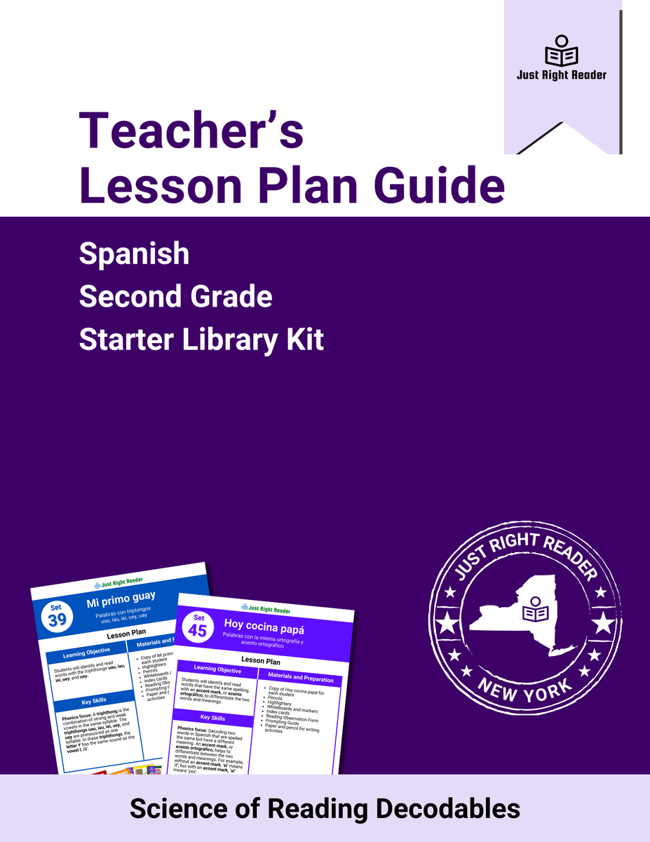 Teacher Guide - Spanish 2nd Grade Starter Library - Just Right Reader