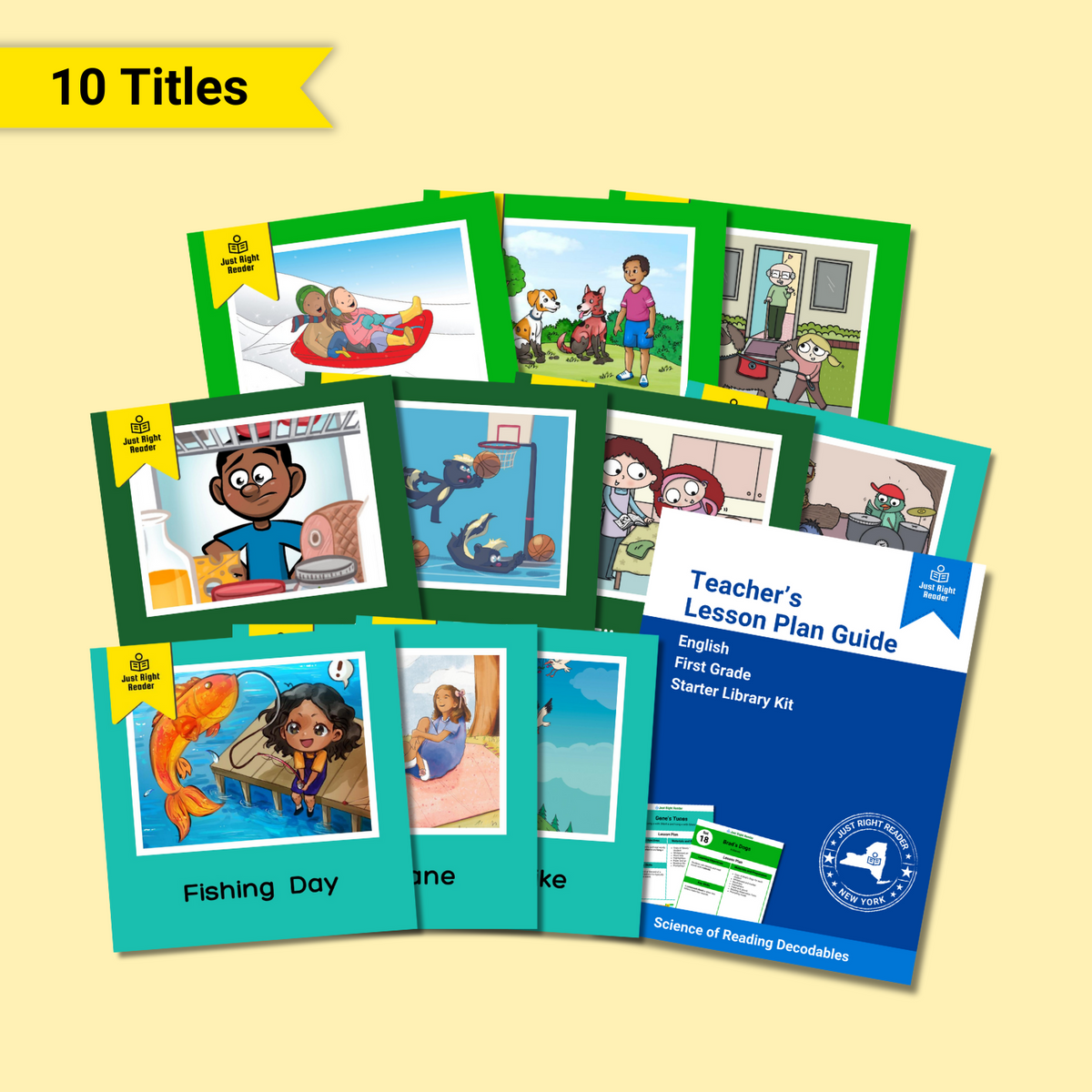 1st Grade Starter Library, 2024-2025 Edition: English, 10 titles, 10 b ...