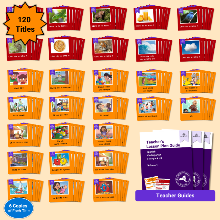 Comprehensive Kindergarten Spanish Classpack - 120 titles, 720 books ...