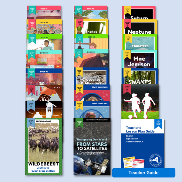 High Interest Classic Library, 2023-2024 Edition: English, 50 titles, - Just Right Reader